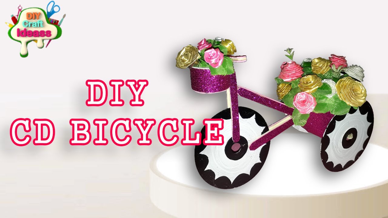 CD BICYCLE || DIY Craft Ideas - YouTube