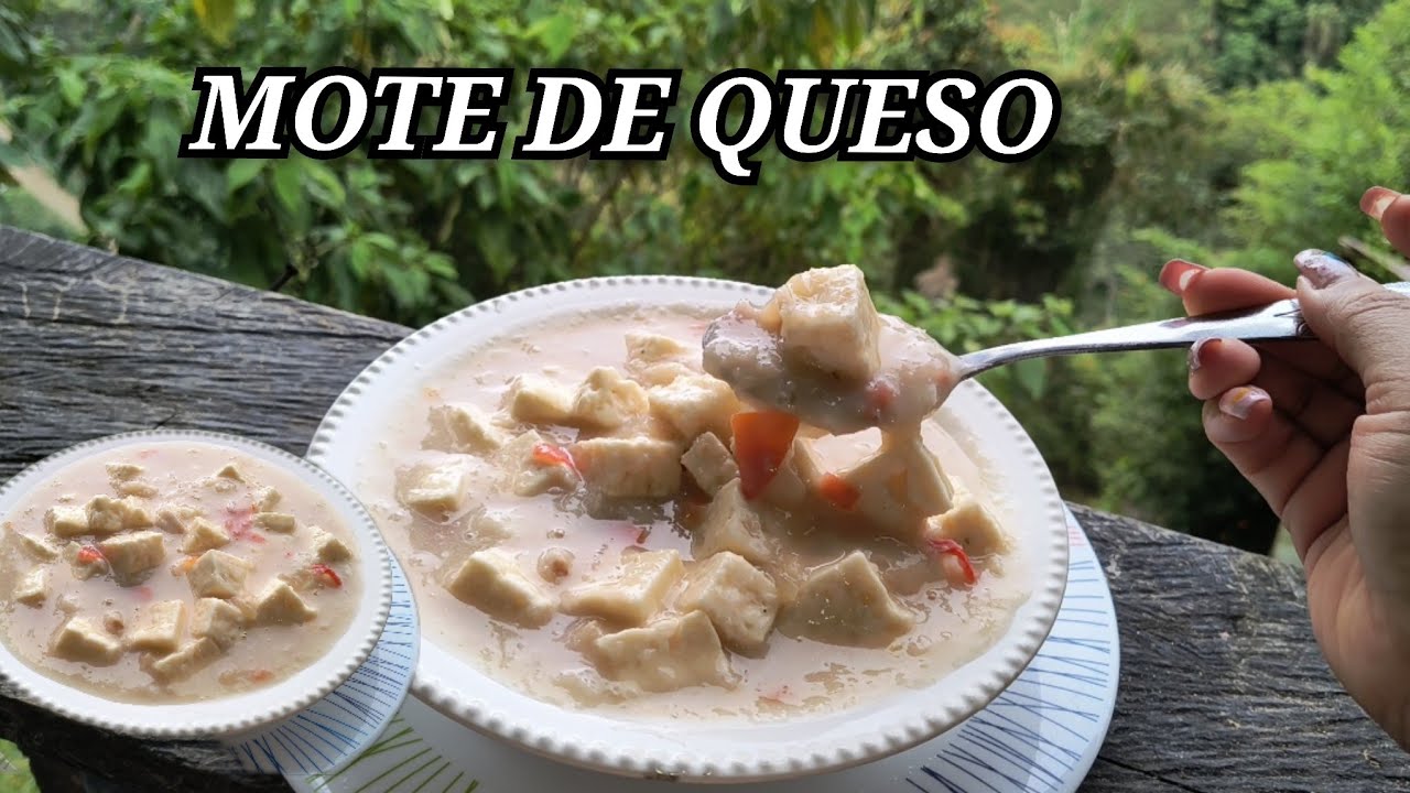 como preparar mote de queso o sopa de ñame y queso - YouTube