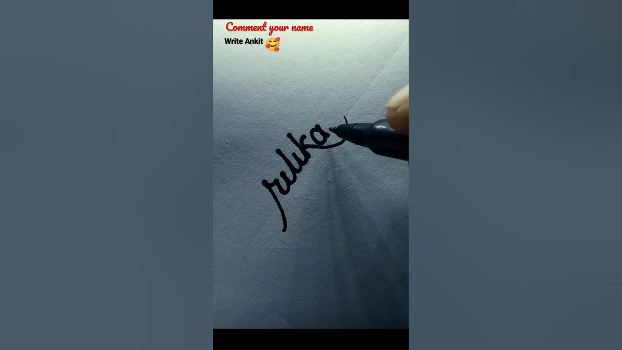 HOW TO WRITE Ritika I shorts handwriting signature YouTube how-to-write-ritika-i-shorts-handwriting-signature-youtube