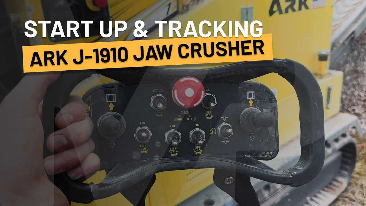 How To: Start Up & Track the ARK J-1910 Jaw Crusher - YouTube