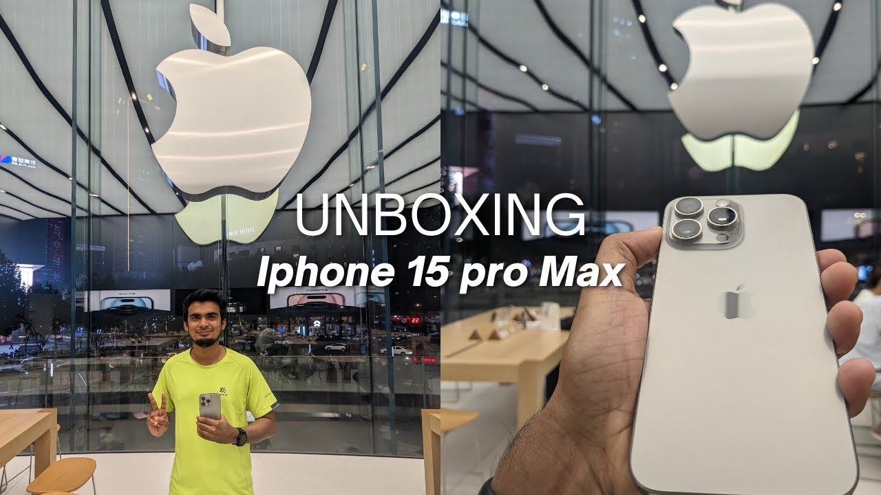 Unboxing iPhone 15 Pro Max || আইফোন ১৫ প্রো ম্যাক্স || Apple China 🍏 ...