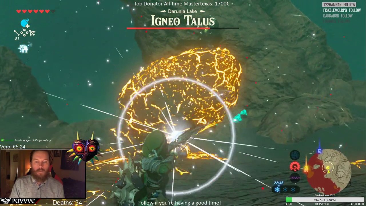 Zelda: BotW Igneo Talus Darunia Lake - YouTube