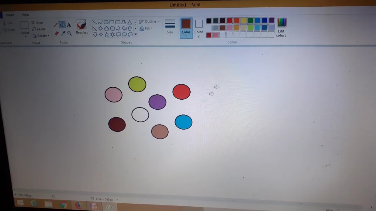 Make beautiful wallpaper in Ms paint, ms paint - YouTube