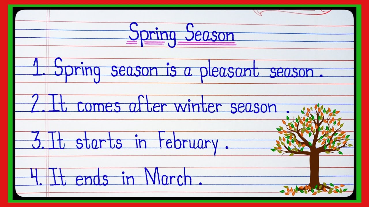 10 lines on Spring season | Essay on Spring season in English | Spring ...