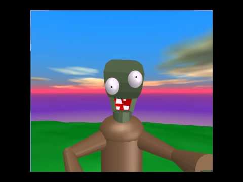 3D Plants VS Zombies made by OpenGL - YouTube