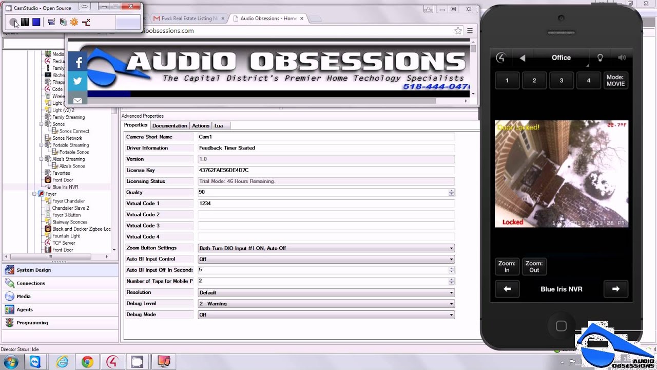 Control4 IP Camera Blue Iris Driver INTRO! First of its kind! - YouTube