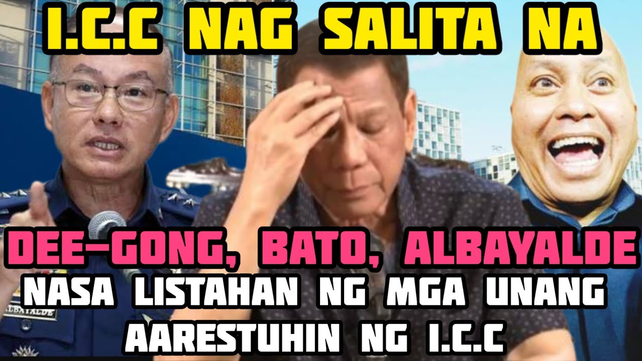 ICC NAG SALITA NA- DEE-GONG, DELA ROSA, ALBAYALDE, UNANG KAKASUHAN NG ...