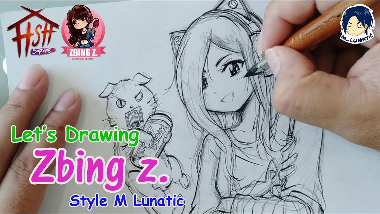 Let's Drawing - Zbing z. [ HSH : Survive ] ปิ๊งซีแบ้งมาแล้วค่า - YouTube