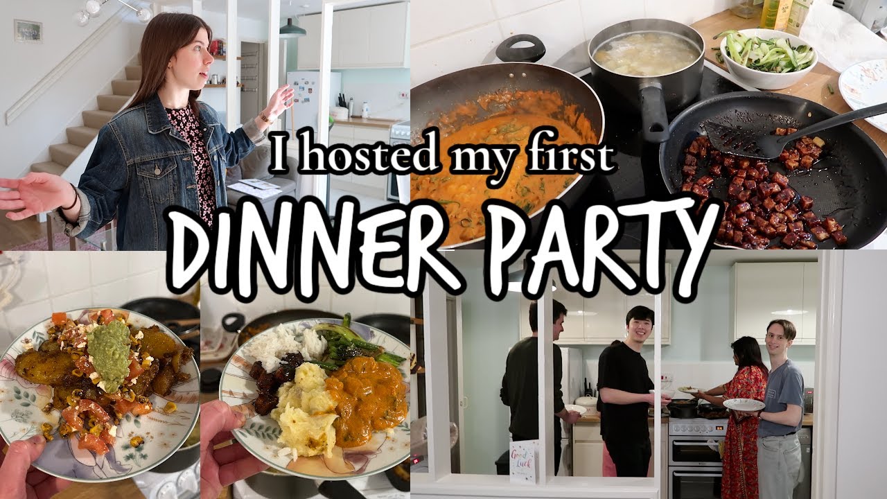 Hosting my first DINNER PARTY in my FIRST HOME! - YouTube