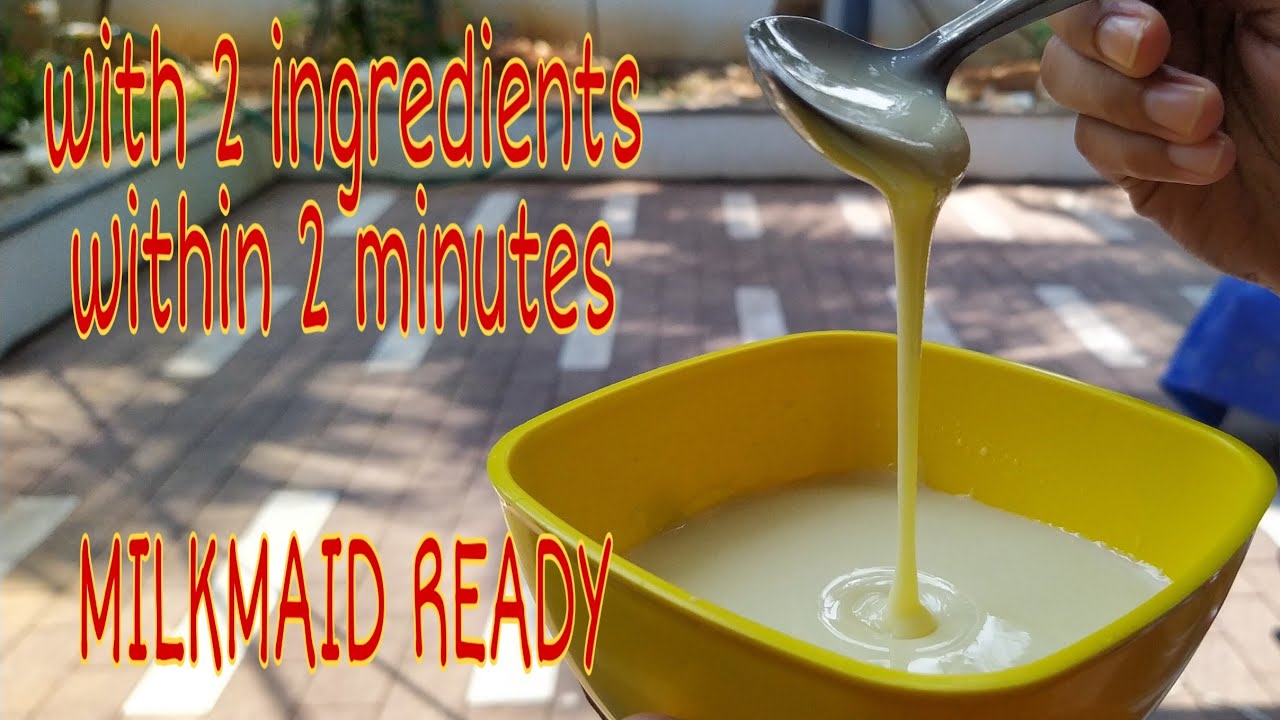 Condensed Milk||Homemade Milkmaid👌||Easy milkmaid with 2 ingredients ️ ...