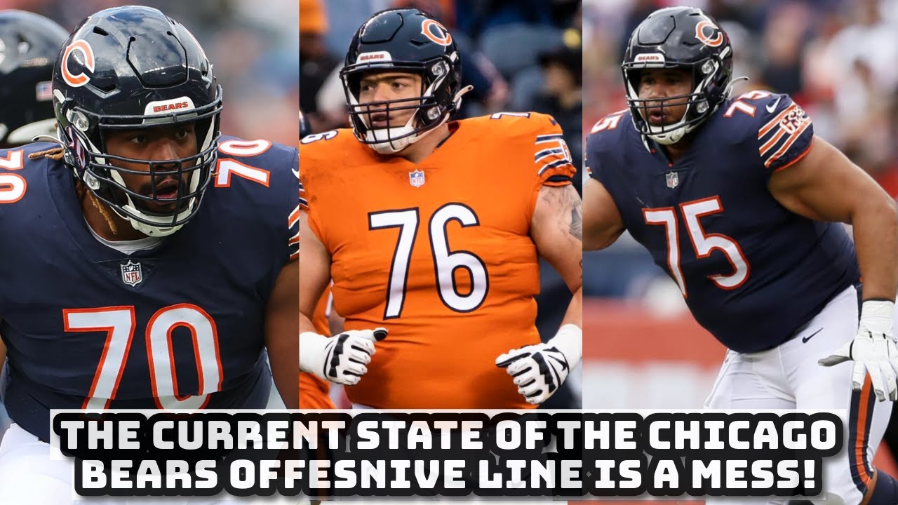 The Current State Of The Chicago Bears Offensive Line Is A MESS! - YouTube