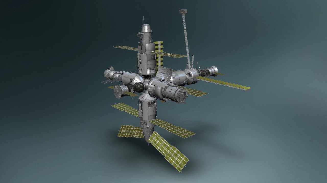 Space Station MIR - Monzo (3D Model Kit) for Android - YouTube