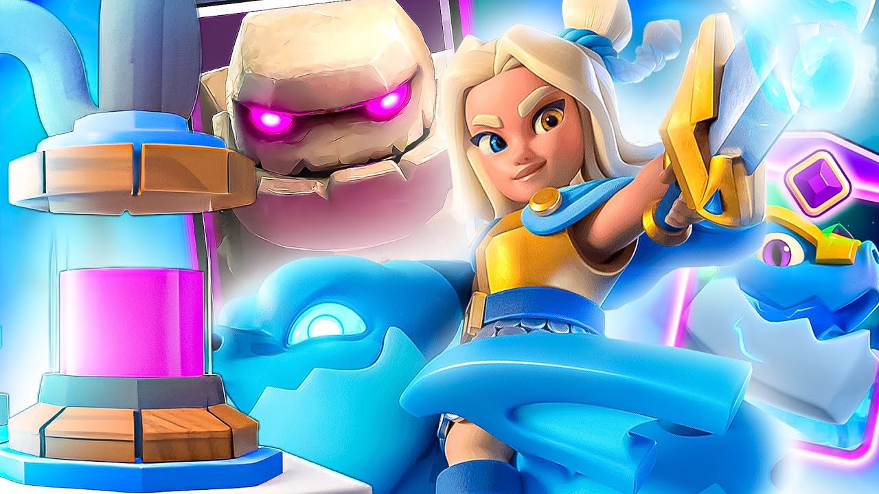 6-Win Streak to 3000+ Trophies with GOLEM Beatdown | Clash Royale Push ...