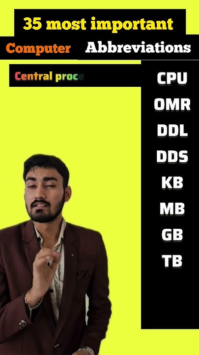 computer full forms | computer shortcuts | computer Abbreviations - YouTube