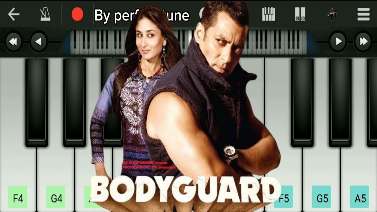 Bodyguard song very easy tutorial perfect piano & walk band - YouTube