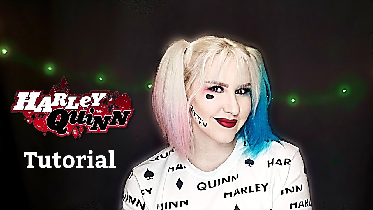 Harley Quinn Makeup Tutorial - YouTube