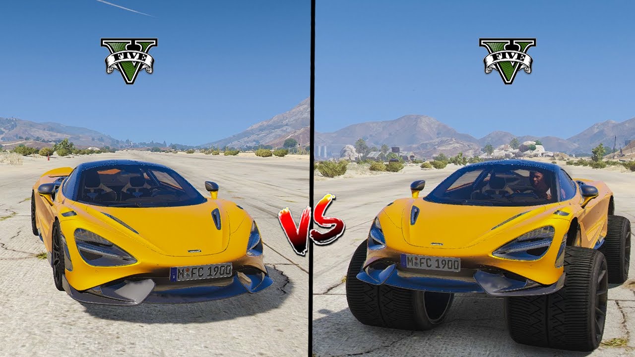 Gta 5 Normal Mclaren Car Vs Gta 5 Monster Mclaren Car - Which Is Best ...