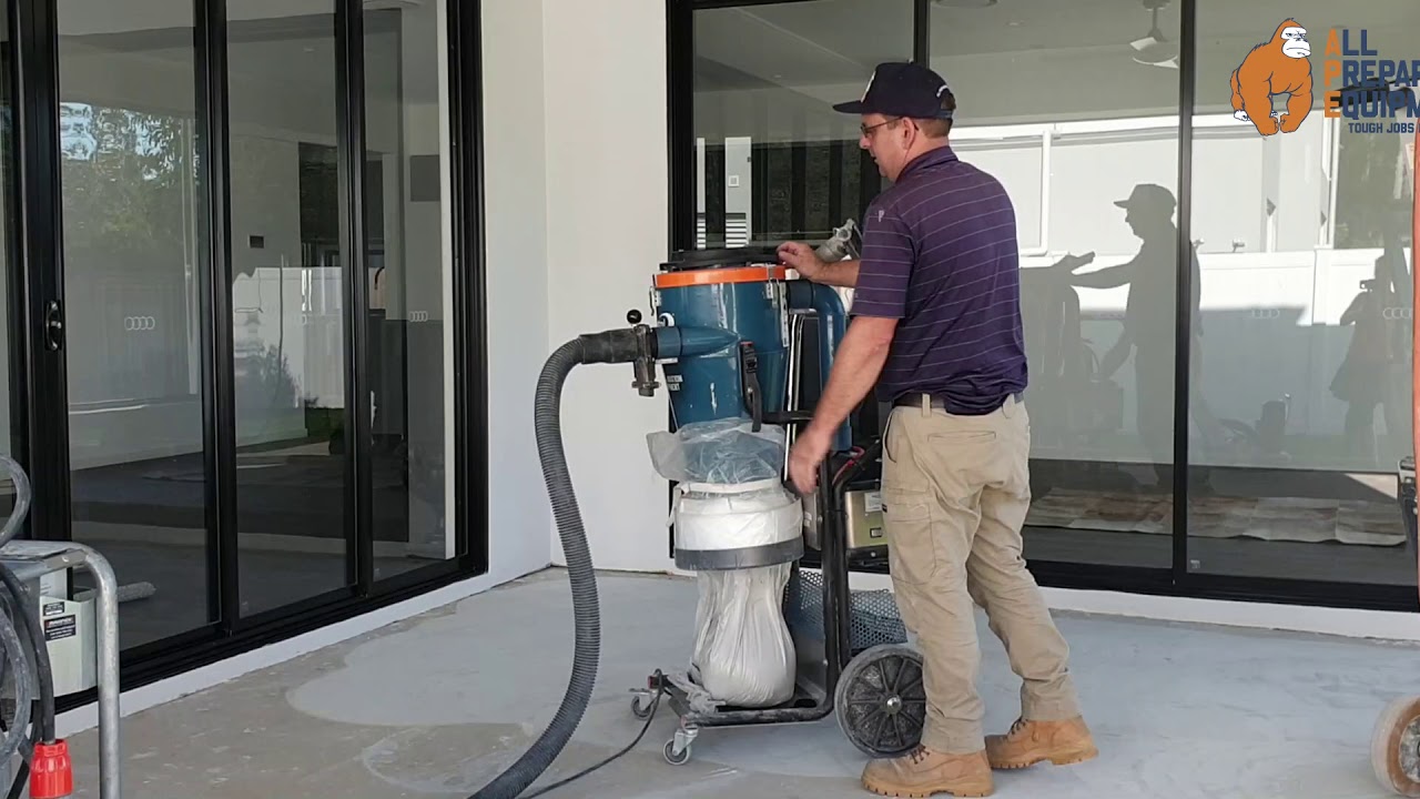 Filter Cleaning on Dustcontrol Tromb 400 H Class Vacuum - YouTube