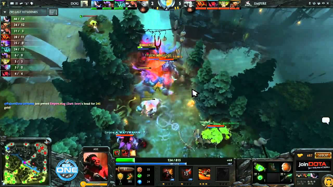 DOTA 2 GAMEPLAY Team Empire vs Team Dog Part 2 - YouTube