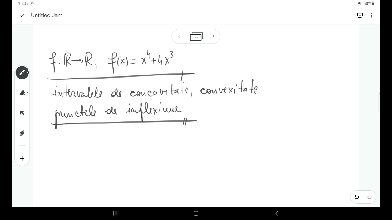 Aflarea intervalelor de convexitate, concavitate și punctelor de ...