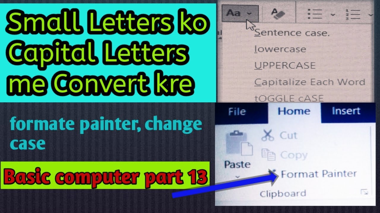 How To Convert Small Letter To Capital Letter In Word Ms Word Part 13 how-to-convert-small-letter-to-capital-letter-in-word-ms-word-part-13