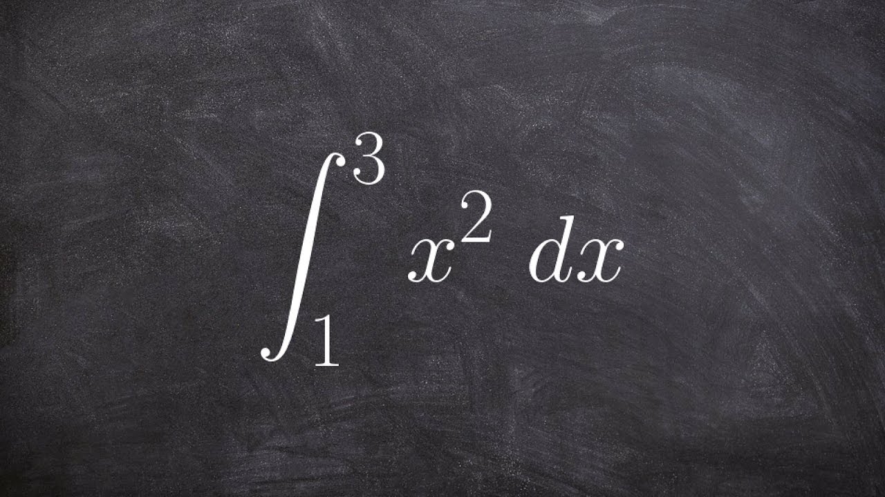 How To Evaluate The Integral Of X Squared YouTube
