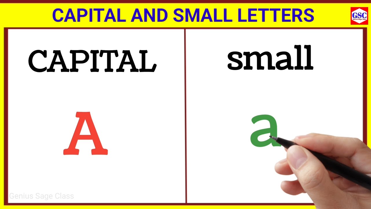 Learn Capital and Small Letters | A to Z | a to z | Alphabets | Genius ...