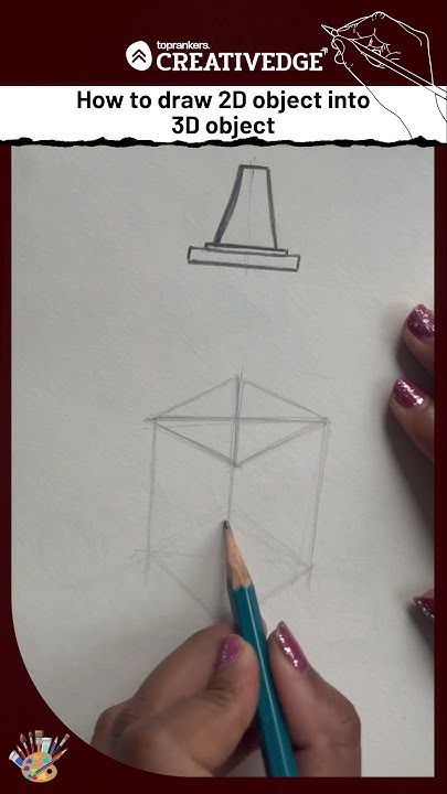 Turn Your 2D Art into 3D Creations! 🎨🔄| How to Draw 2D Object into 3D ...