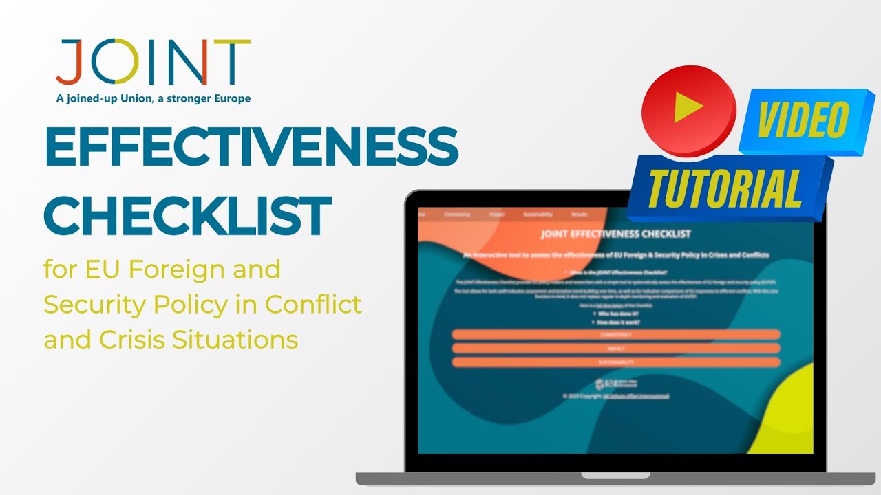 Tutorial: JOINT Effectiveness Checklist for EU Foreign and Security ...