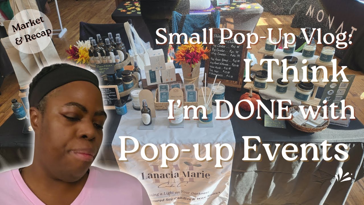 Small Pop-Up Event Vlog: I Think I’m Done with This Pop-up Event - YouTube