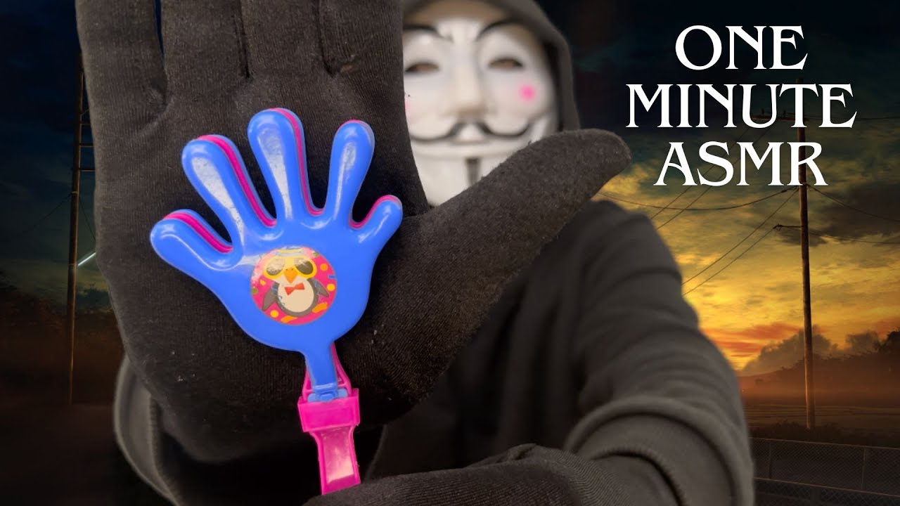 Anonymous ASMR | One Minute | Fast and Aggressive ASMR - YouTube