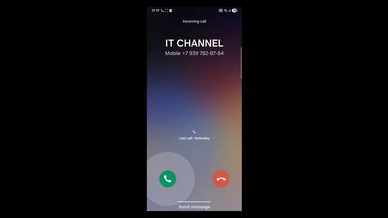 Samsung Galaxy S25 Ultra Android 16 Screen Incoming Call - YouTube