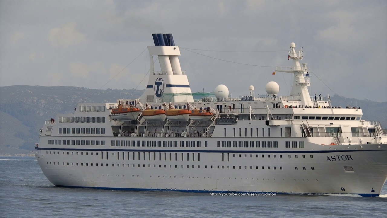 Cruise Ship ASTOR arrives in A Coruña - YouTube