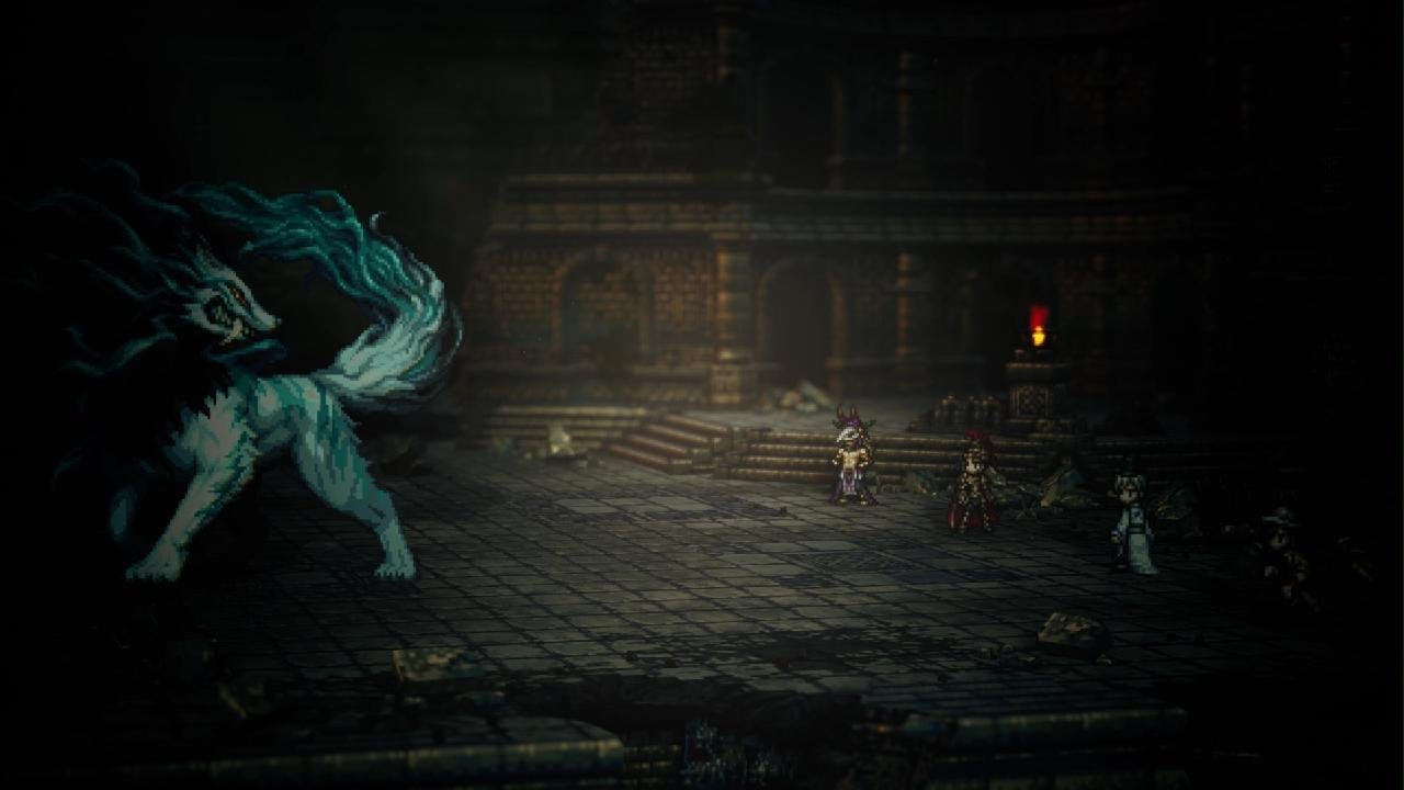 Dreadwolf Boss Fight (Lv. 55) | Infernal Castle | OCTOPATH TRAVELER 2 ...