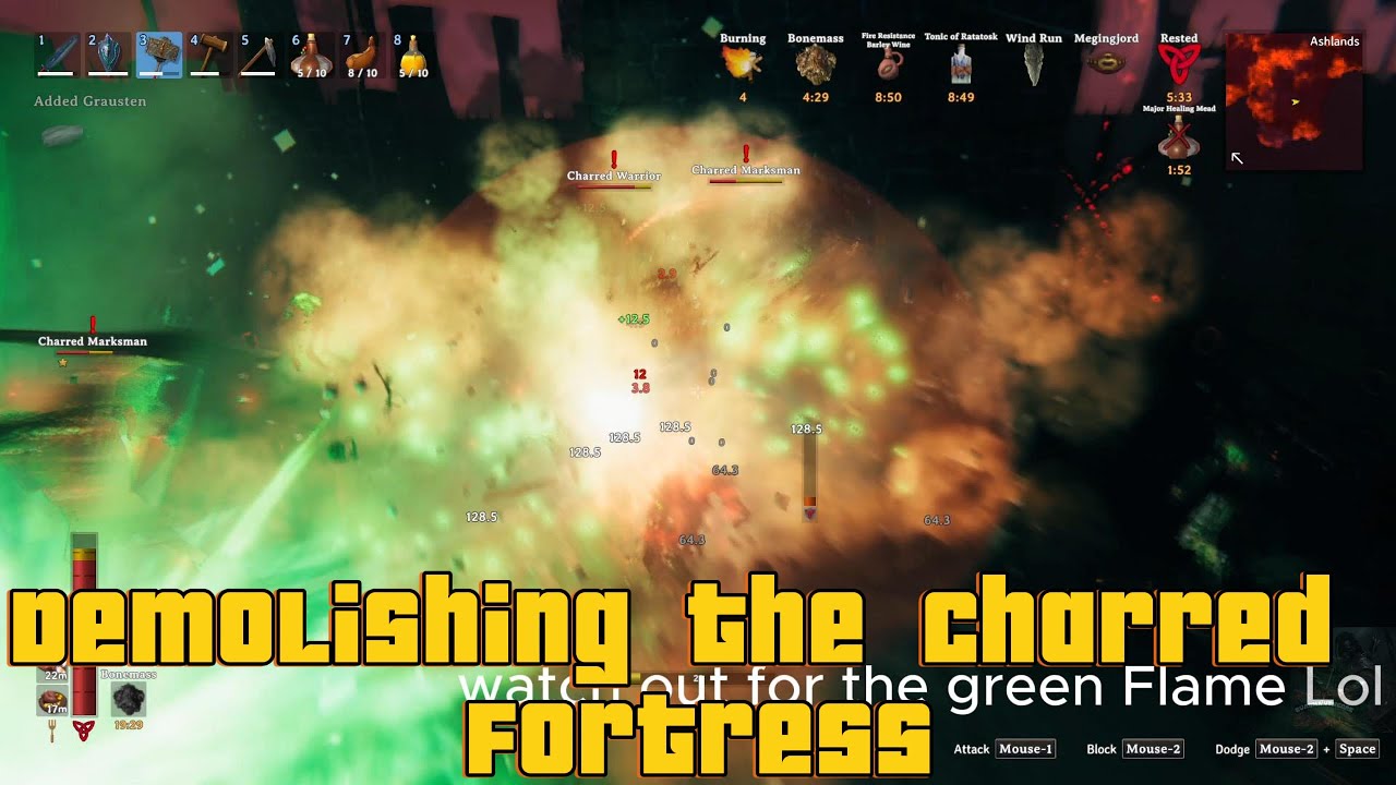 Valheim | How to Raid Charred Fortress Easily | Full Fight & Looting ...