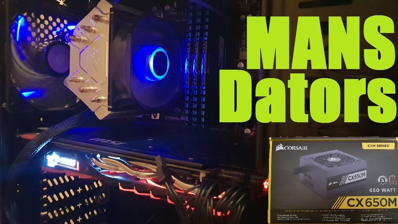 Mans Dators + Corsair CX 650M Unboxing!! - YouTube