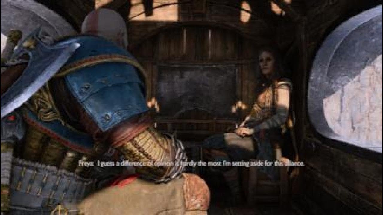 God of War Ragnarok Kratos explains to Freya that he is Atreus's ...