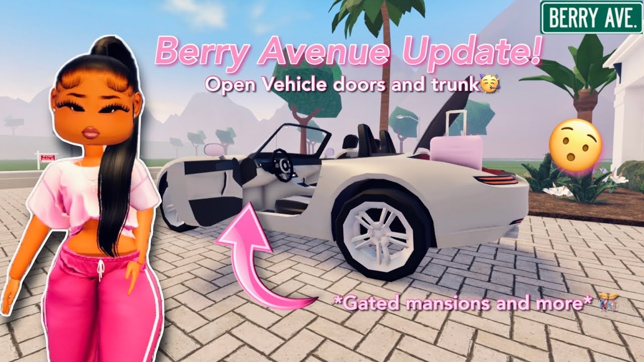 *NEW UPDATE* YOU CAN NOW OPEN VEHICLE DOORS AND TRUNKS IN BERRY AVENUE RP!| Roblox | Its Hailey ...