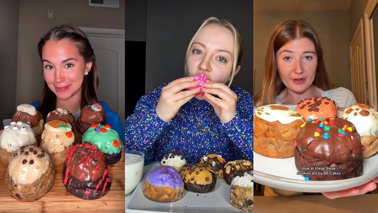 Half Pound Cookies (Stuffed Cookie) 🍪🥛| Tiktok Mukbang Compilation - Part 2 - YouTube