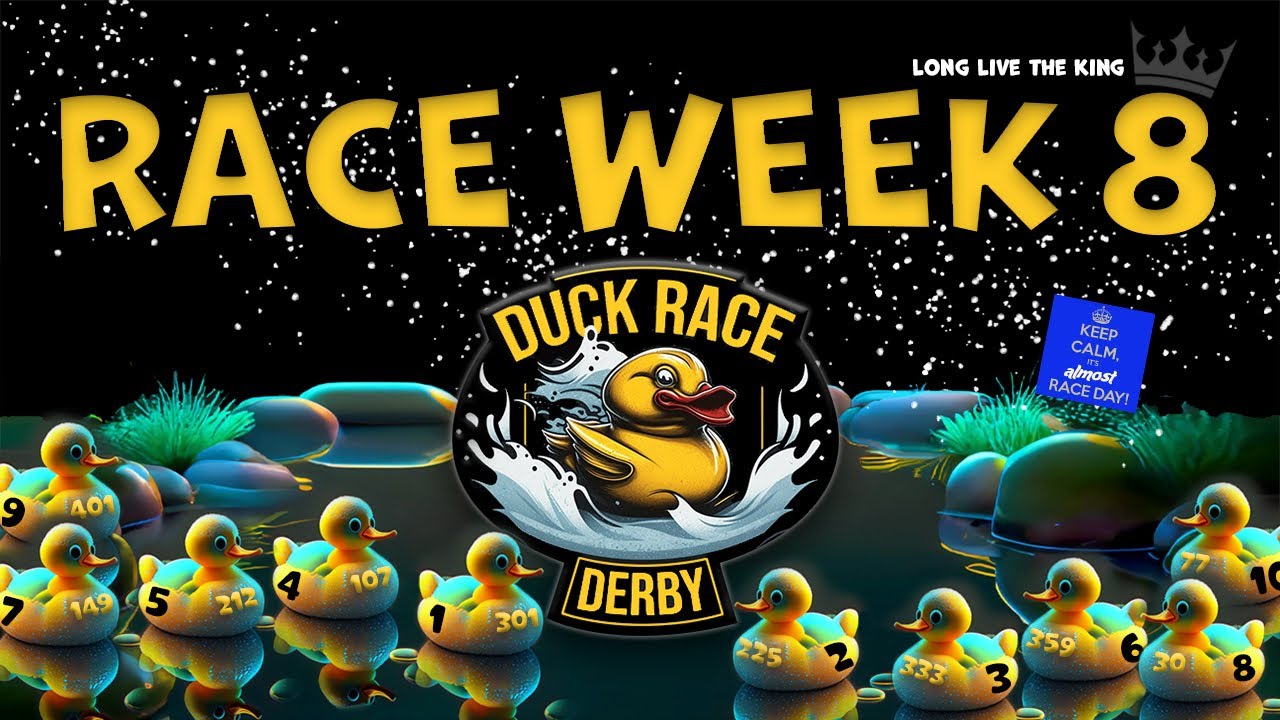 Race week 8 Duck Race Derby - Duck Race! Win $$$ - YouTube