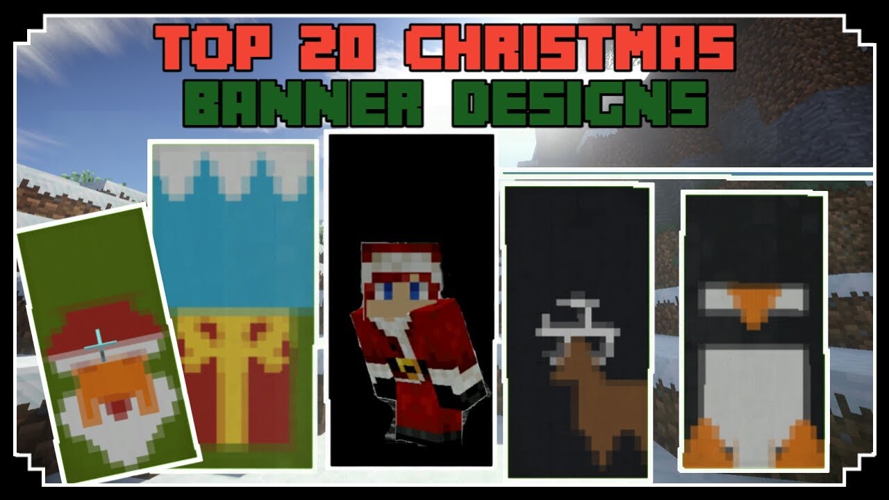 Minecraft: 20 Christmas Banners Designs You Can Do In Java And Bedrock ...