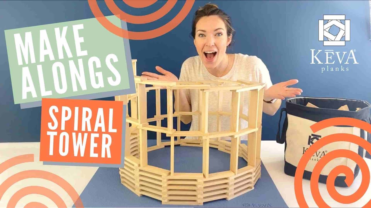 How to Build Spiral Tower | Make Alongs | KEVA Planks - YouTube