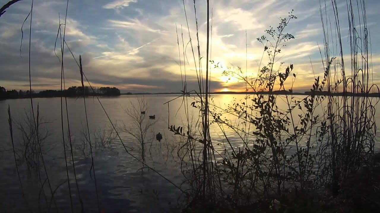 Sunset duck hunting time lapse - YouTube