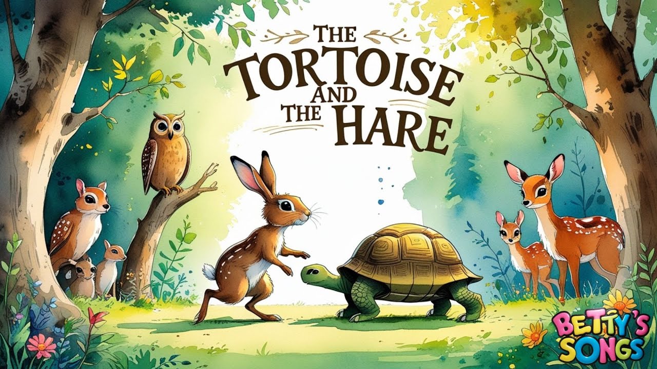 Tortoise and Hare, WHO will win the race 🐇🐢 Listen to this FUN Kids ...