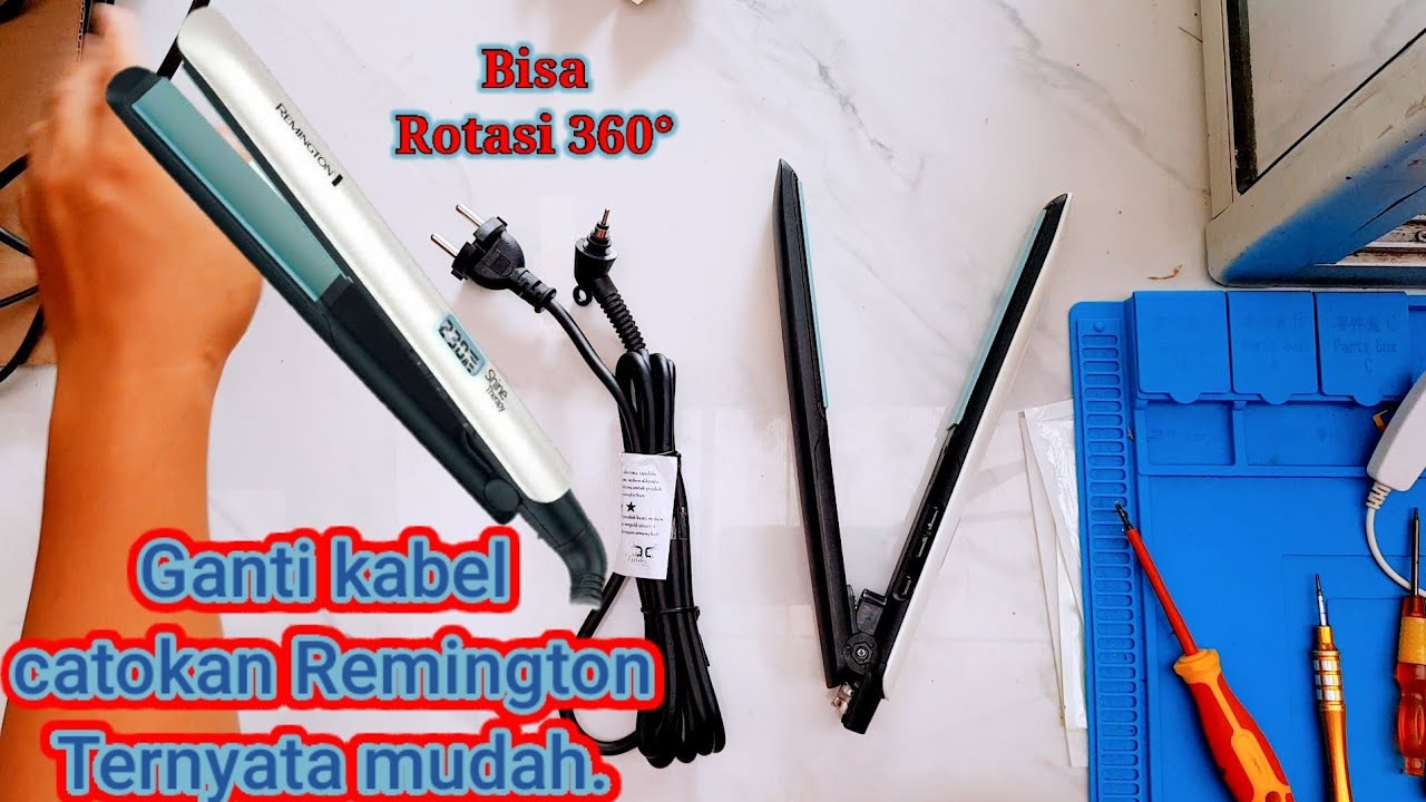 CARA MENGGANTI KABEL CATOKAN RAMBUT REMINGTON HAIR STYLER SHINE THERAPY ...