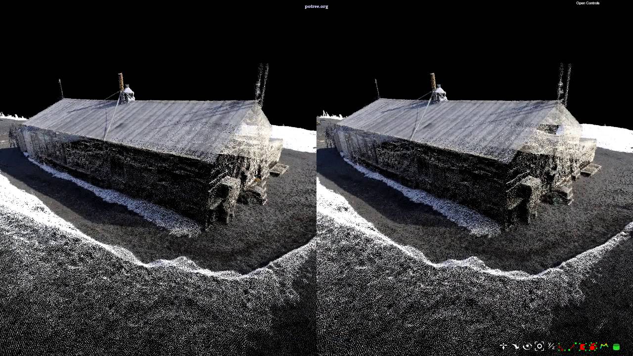 Scott's Hut UAV point cloud VR testing #2 (for Cardboard / GearVR ...