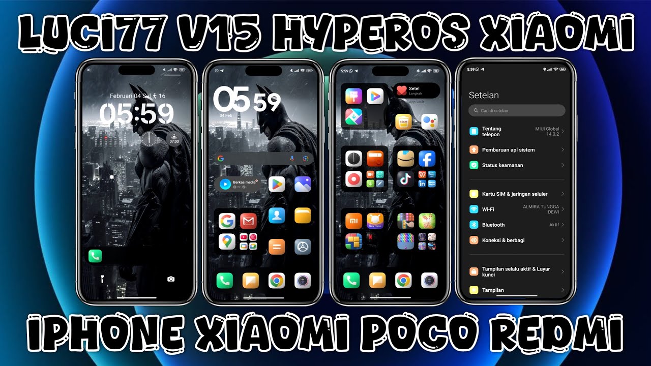 Tema Dark Mode iPhone | Tema Dark iPhone Luci77 V15 Terbaik HyperOS ...