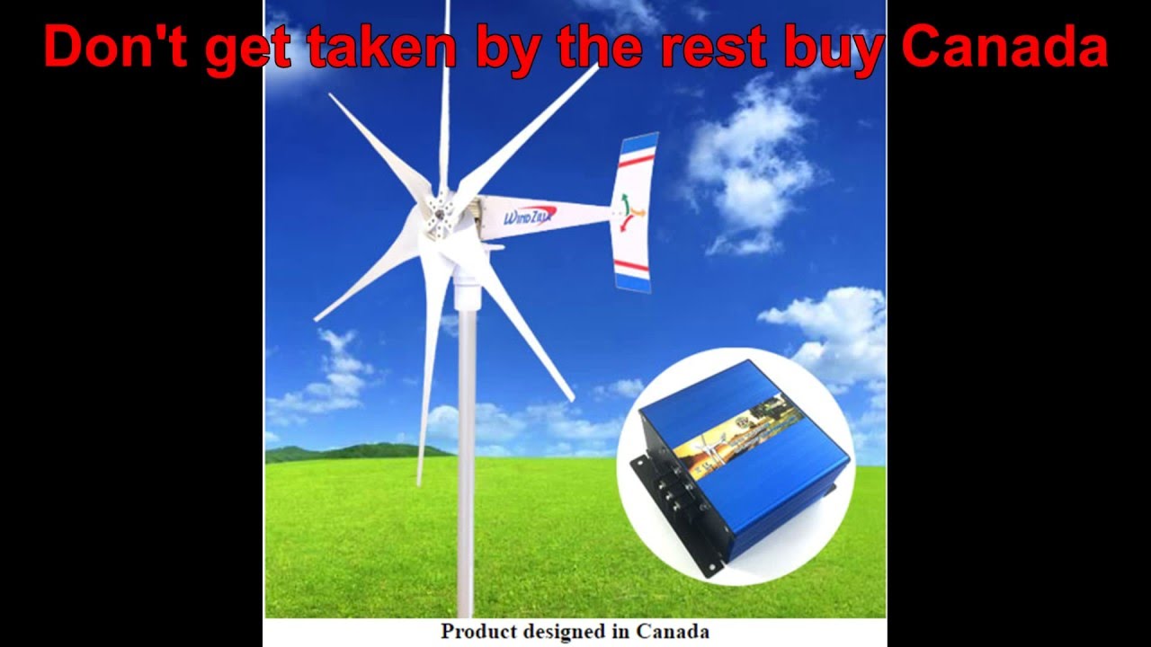 Windzilla 1800 watts wind turbine pmg Canada - YouTube