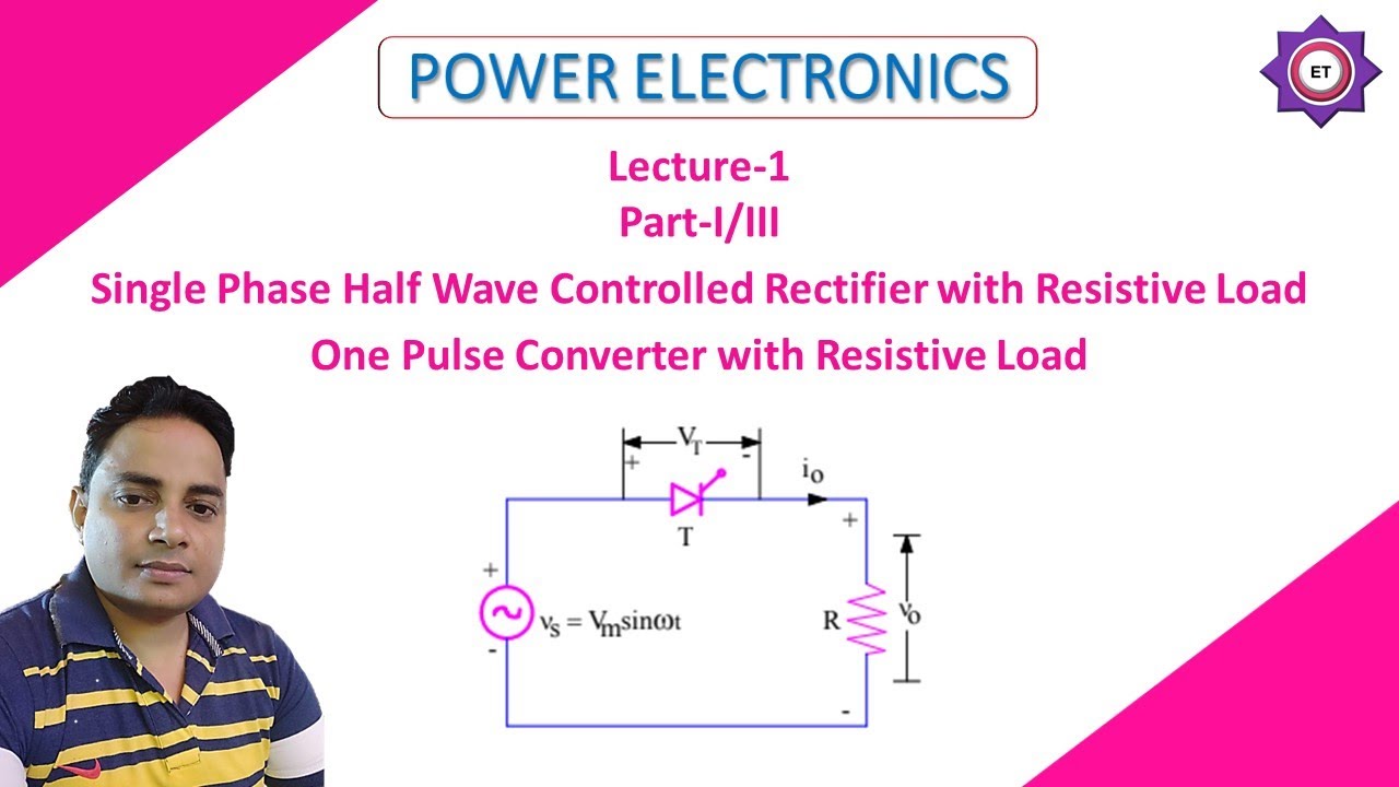Lecture-1 Single Phase Half Wave Controlled Rectifier with Resistive ...