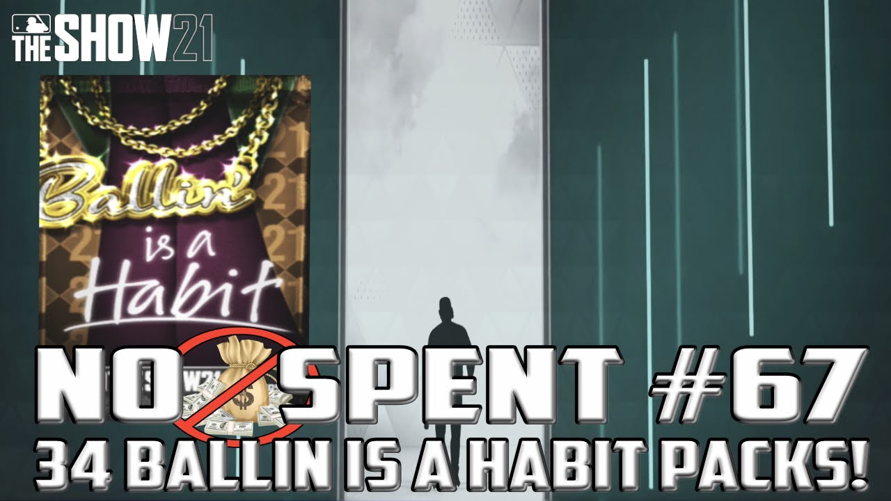 34 BALLIN IS A HABIT PACKS - 95+ DIAMOND PULL! NO MONEY SPENT #67 MLB ...